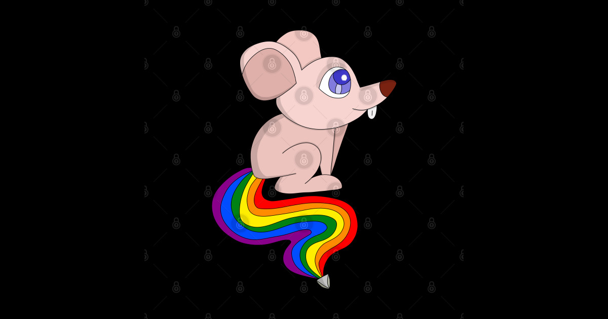 Rainbow Mouse - Pride Flag - Sticker | TeePublic