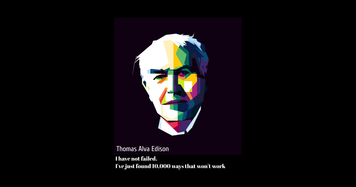 Thomas Alva Edison - Thomas Edison - Sticker | TeePublic
