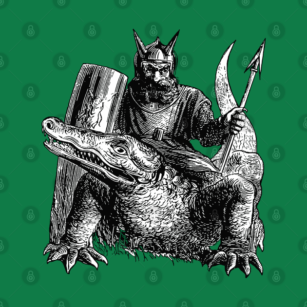 Demon Or Spirit Mounted On A Crocodile Dictionnaire Infernal Cut Out ...