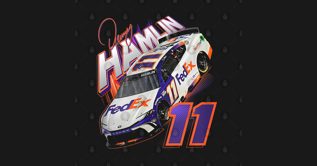 Denny Hamlin Car - Denny Hamlin - T-Shirt | TeePublic