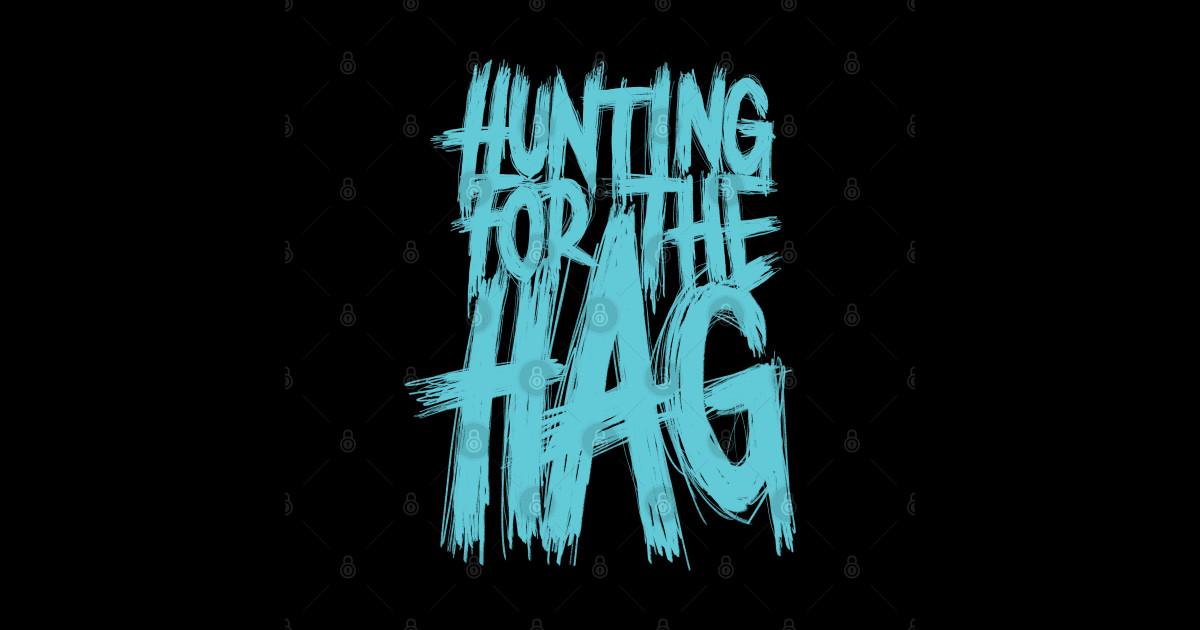Hunting for the Hag - Blue Logo - Hunting For The Hag - Sticker | TeePublic