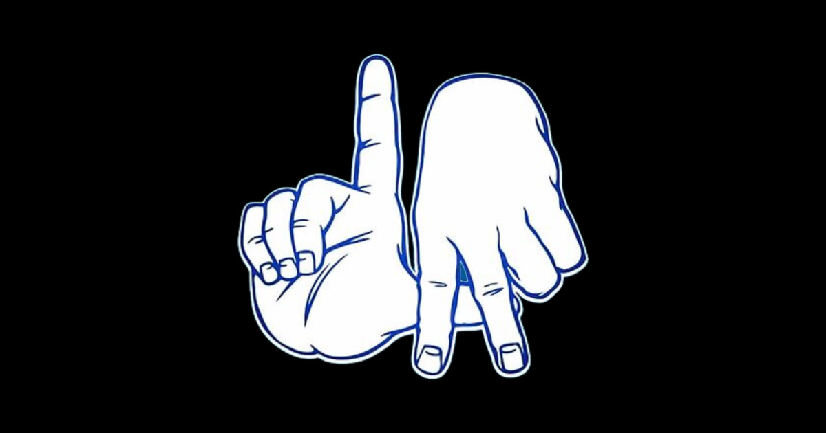 LA Hand Sign - Dodgers - Sticker | TeePublic