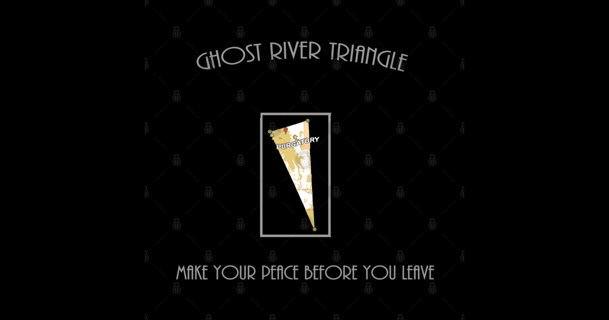 Ghost River Triangle map - Wynonna Earp - Sticker | TeePublic