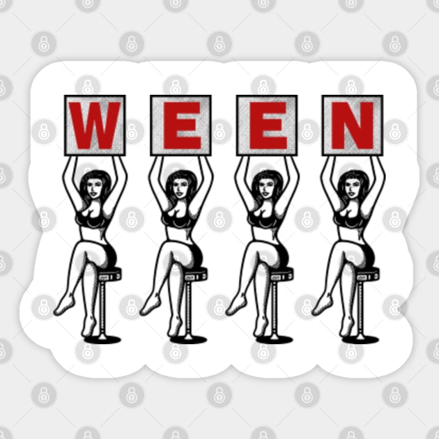 Ween Funny Woman Fanart - Ween - Sticker | TeePublic
