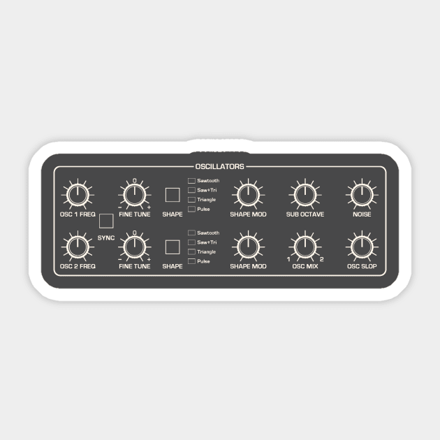 Prophet Rev2 Oscillators - Synth - Sticker | TeePublic