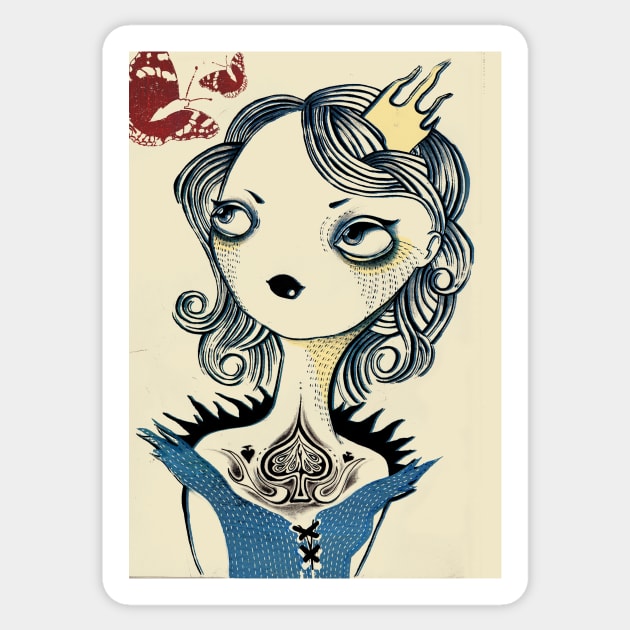 Queen of Spades - Queen - Sticker | TeePublic