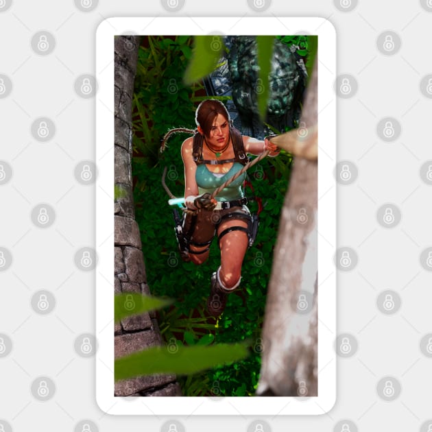 Lara Croft next generation - Lara Croft - Sticker | TeePublic