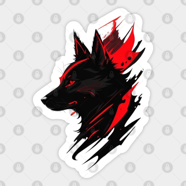 Black Dog Design - Animal - Sticker | TeePublic
