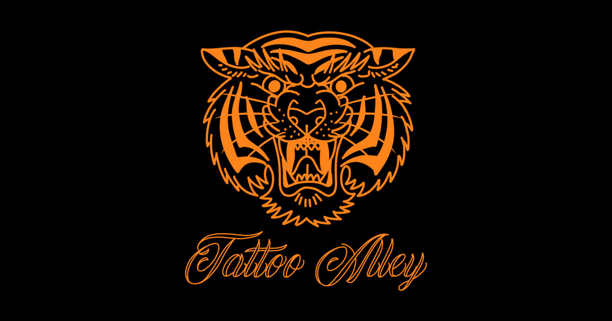 Tattoo Alley tiger - Tattoo Shop - Sticker | TeePublic