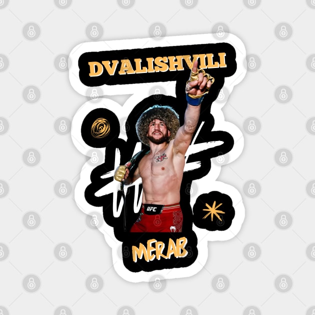 Merab Dvalishvili The Machine - Merab Dvalishvili - Magnet | TeePublic