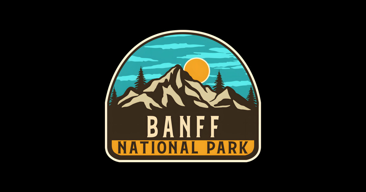 Banff National Park-Vintage - Banff - Sticker | TeePublic