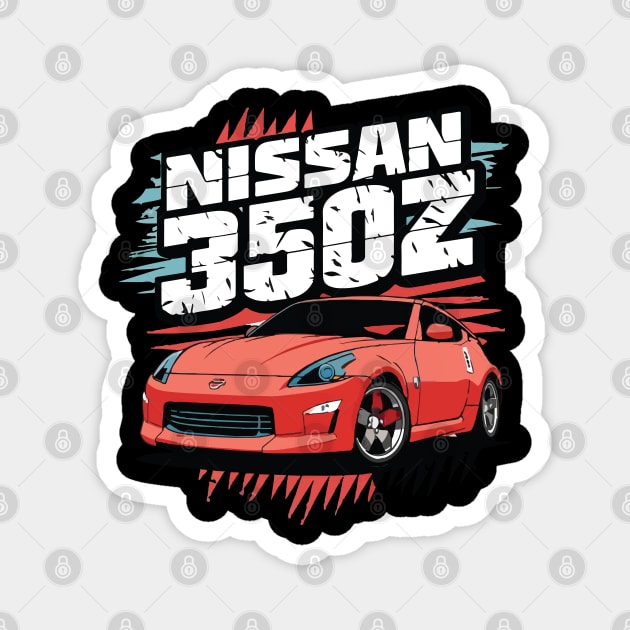 Nissan 350z JDM Vintage Car - Nissan 350z - Magnet | TeePublic