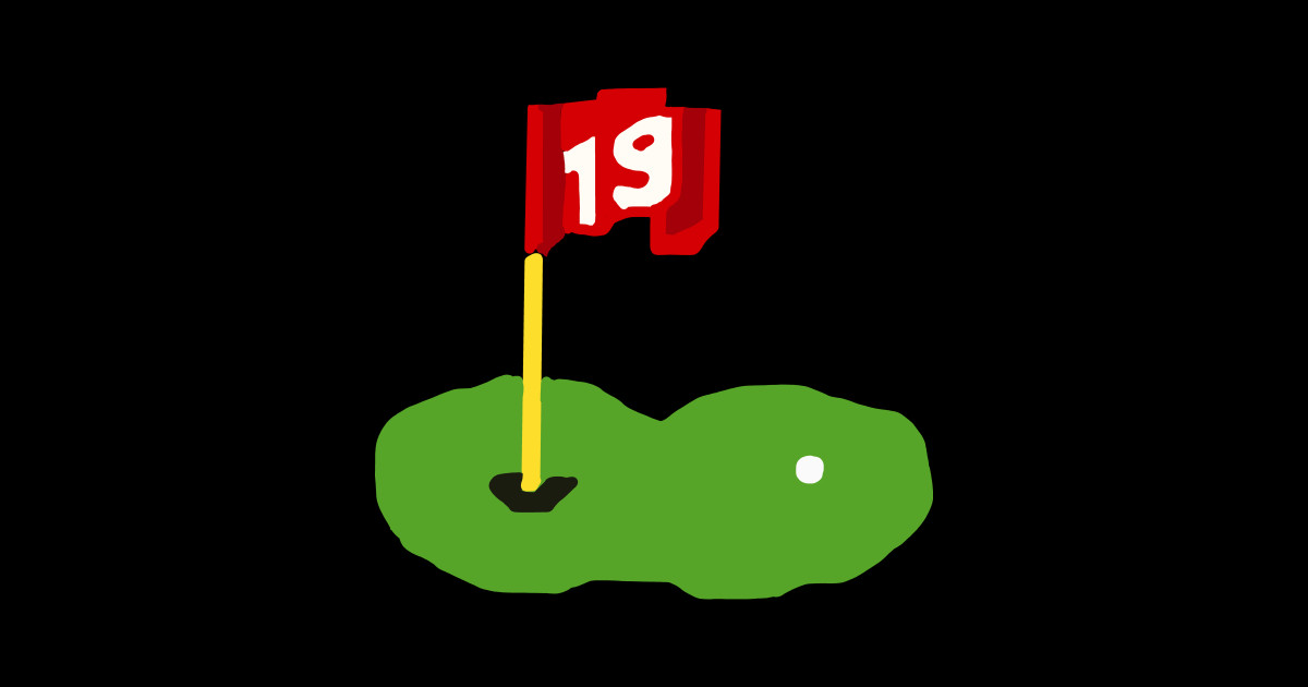 19th Hole Decal - 19th Hole - Magnet | TeePublic