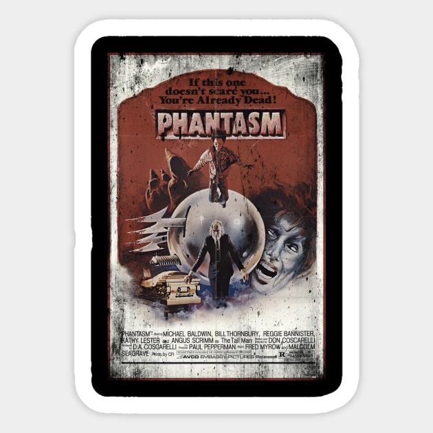 Phantasm movie poster - Horror - Sticker | TeePublic
