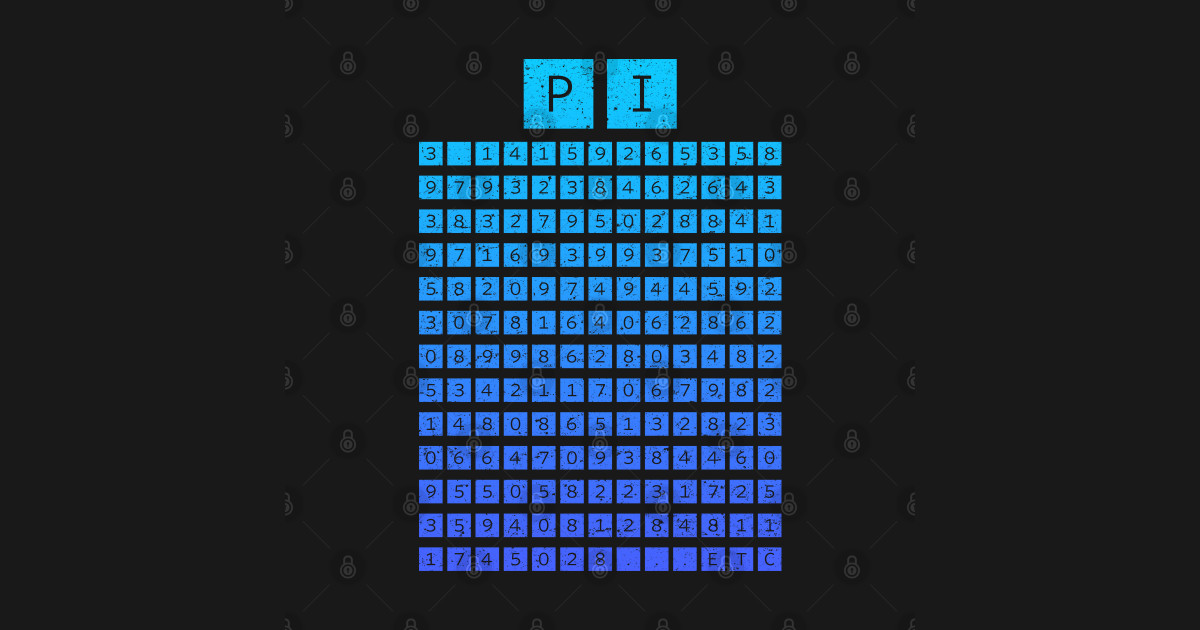 Pi Chart (Blue) - Pi Chart - T-Shirt | TeePublic