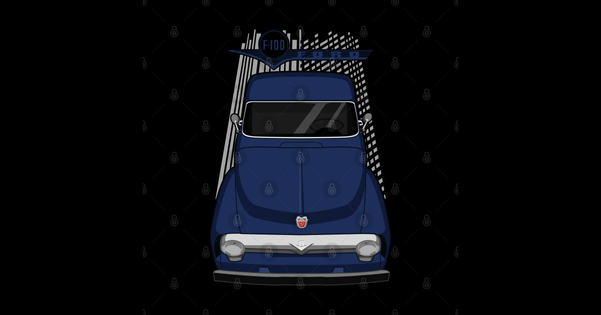 Ford F100 2nd gen - Blue - Ford F100 2nd Gen - Sticker | TeePublic