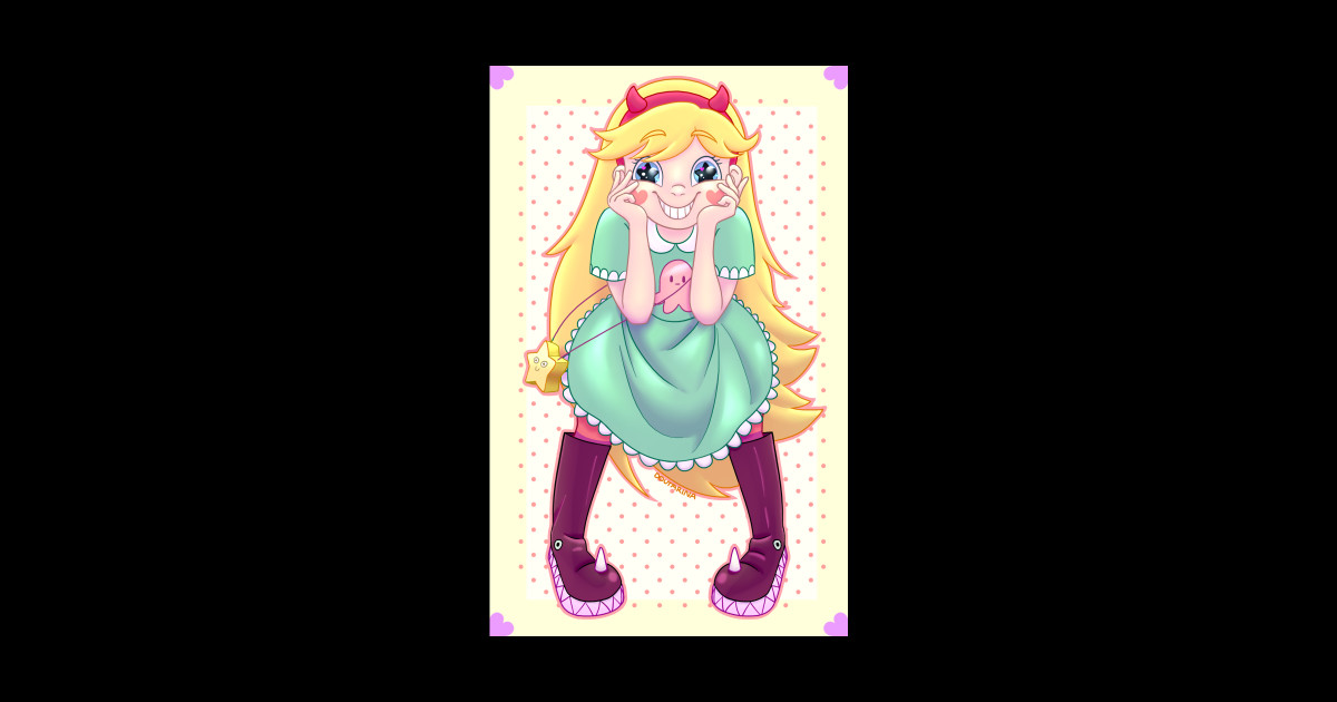 Starry Eyes - SVTFOE (background) - Star Butterfly - Sticker | TeePublic