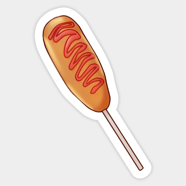 Korean Corn dog - Corn Dog - Sticker | TeePublic