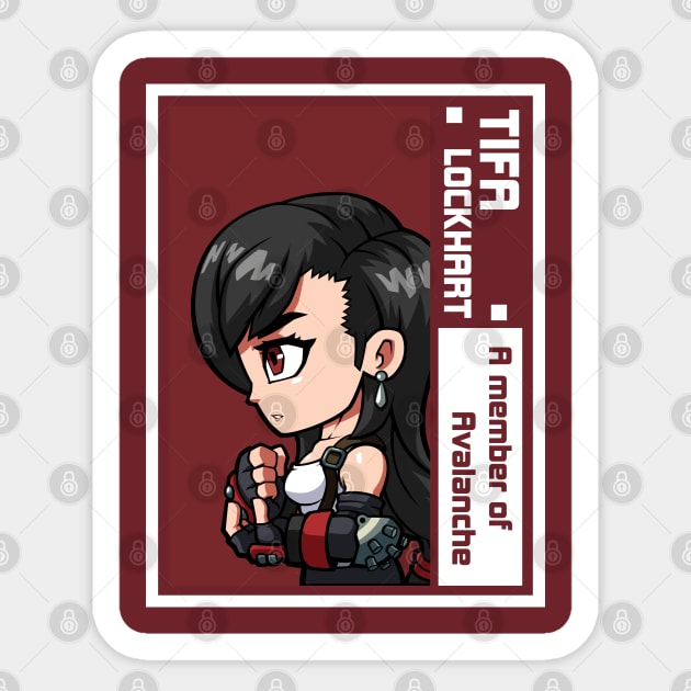 Tifa Lockhart Bx1 - Tifa Lockhart - Sticker | TeePublic