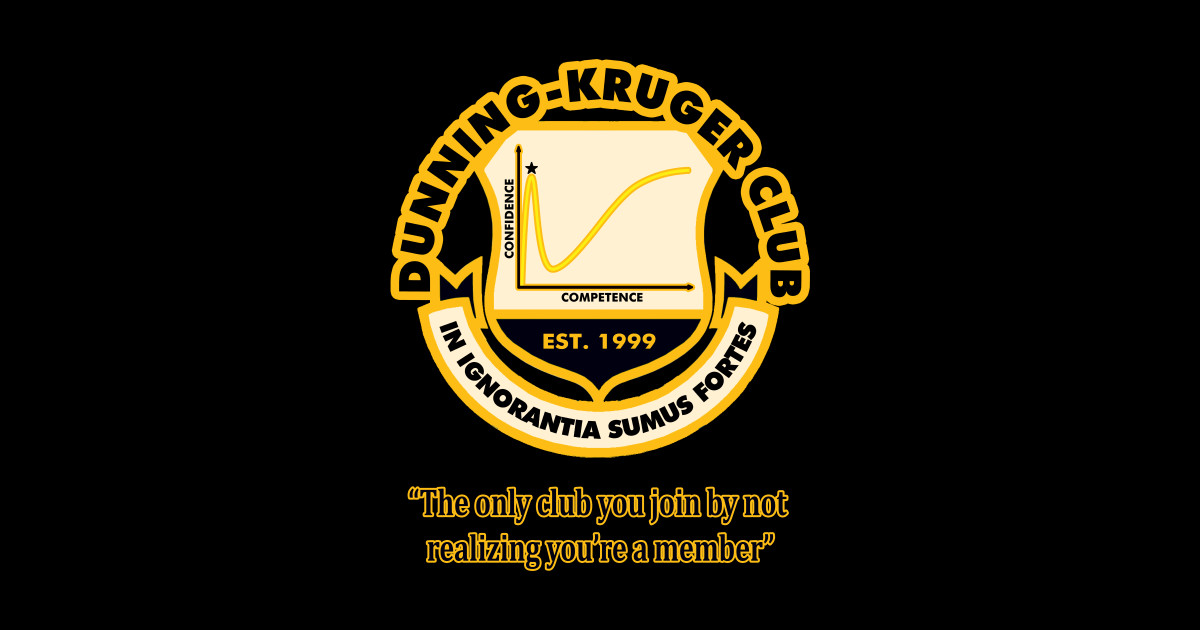 Dunning-Kruger Club (Logo Version) - Dunning Kruger Club - Posters and ...