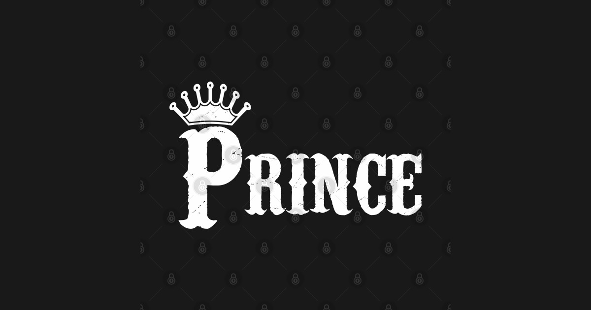 Prince Crown Typography – Royal Vintage Style Design - Prince - T-Shirt ...