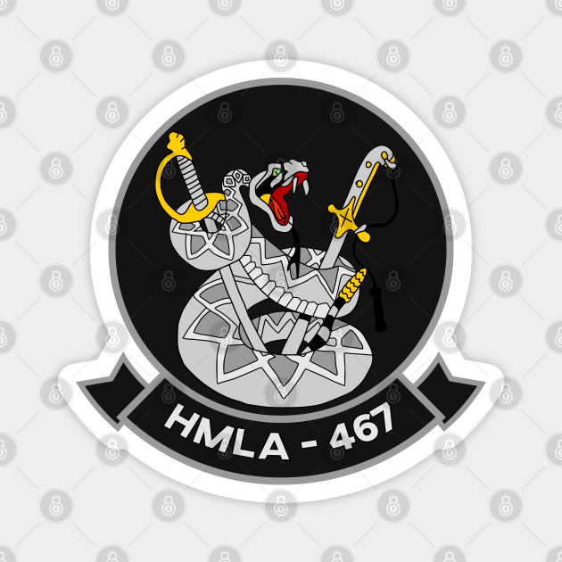 HMLA 467 THE SABERS - Squadron Patches - Magnet | TeePublic
