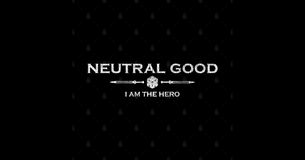 D20 Roleplay Alignment - Neutral Good - Neutral Good - Sticker | TeePublic