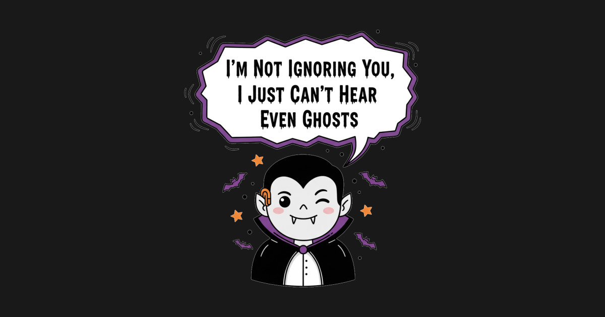 Vampire Halloween Deaf Awareness - Deaf Awareness - T-Shirt | TeePublic