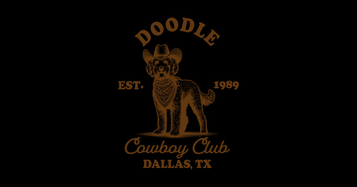 Doodle Mom Doodle Lover Western Howdy Doodle Cowboys Club - Doodle Mom ...