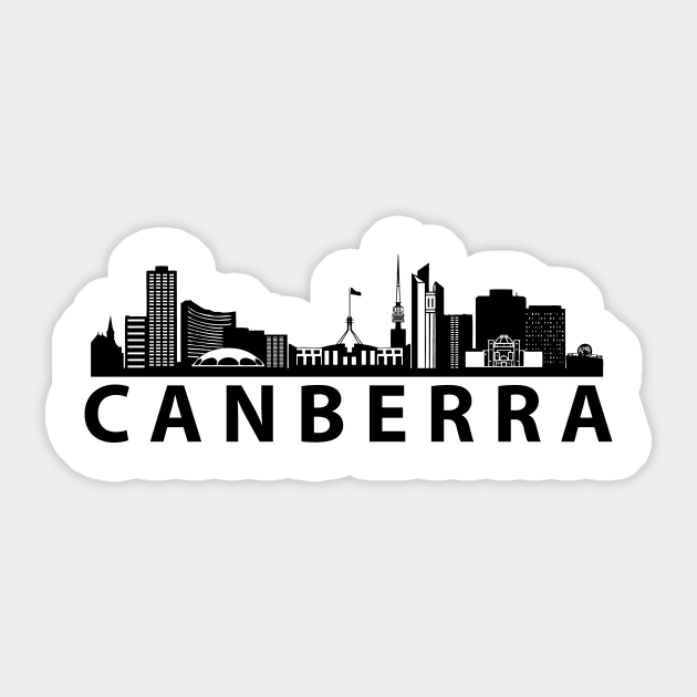 Canberra Skyline - Canberra Skyline - Sticker | TeePublic