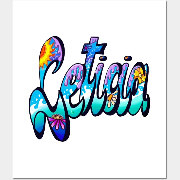 Leticia with purple drips The top 10 best Personalized Custom Name gift ...