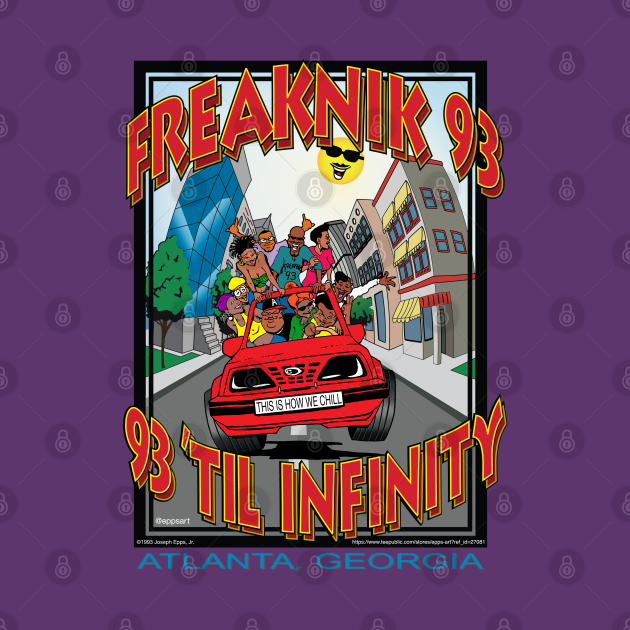 Freaknik 1993 'Til Infinity - Epps Art - T-Shirt | TeePublic