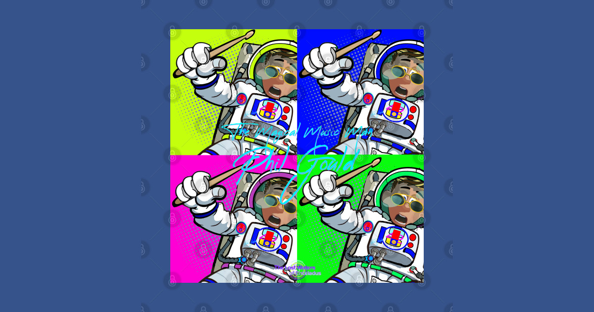 Tiny Space Phil Pop Quad - Magical Music Man - T-Shirt | TeePublic