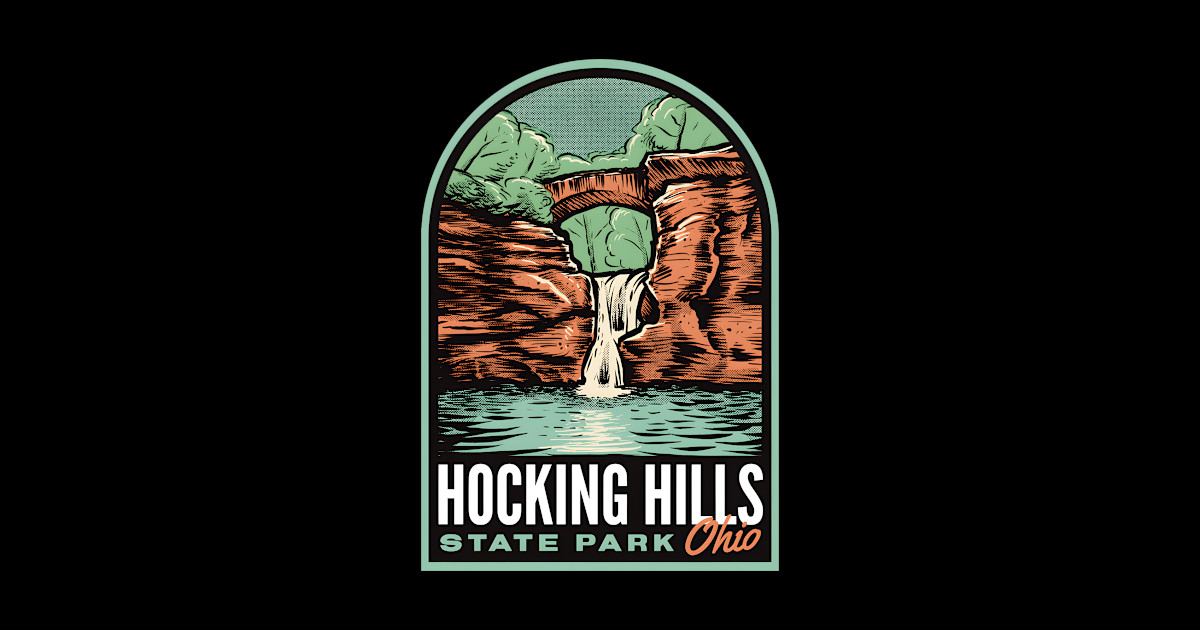 Hocking Hills State Park Ohio Vintage - Hocking Hills - Sticker | TeePublic