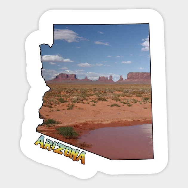 Arizona (Monument Valley) - Monument Valley - Sticker | TeePublic