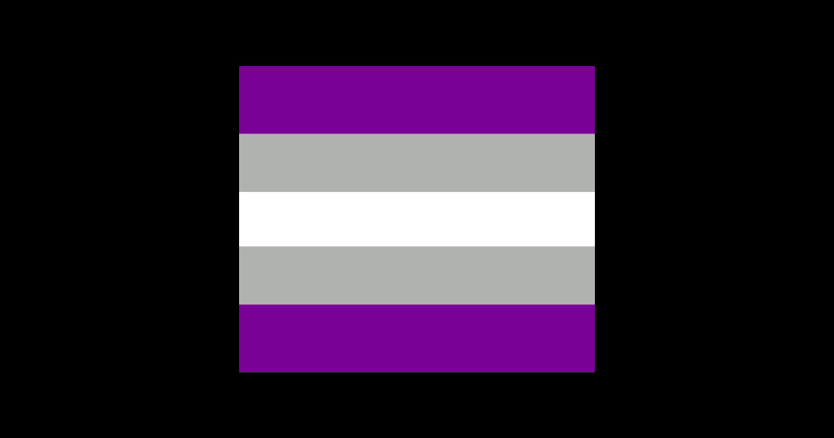 grey-asexual pride flag - Grey Asexual - Sticker | TeePublic