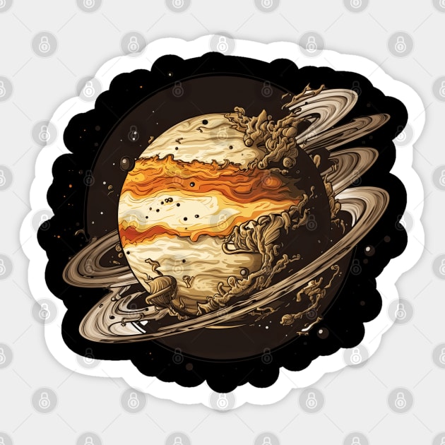 Saturn Planet Space - Saturn - Sticker | TeePublic