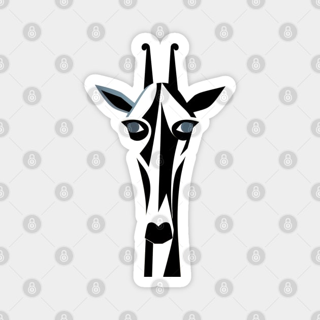 Giraffe Cubism: A Picasso Journey - Abstract Giraffe Art - Magnet ...