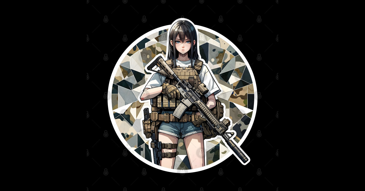 Tactical Girl - Tactical - Sticker | TeePublic