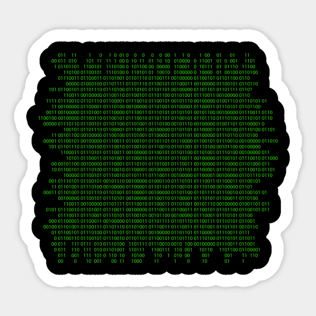 green binary code png
