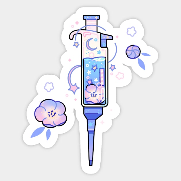 Pastel micropipette - Chemistry - Sticker | TeePublic