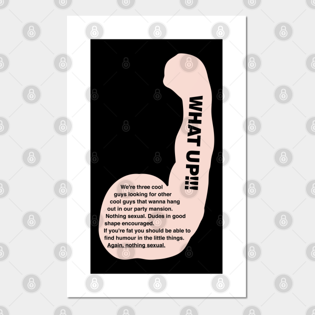 Three Cool Guys Party Mansion Invite - Its Always Sunny In Philadelphia ...