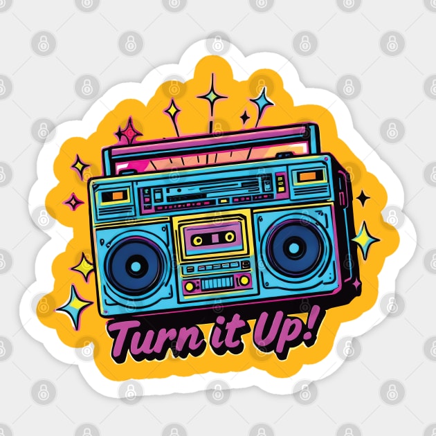 80s & 90s boombox - Boombox - Sticker | TeePublic