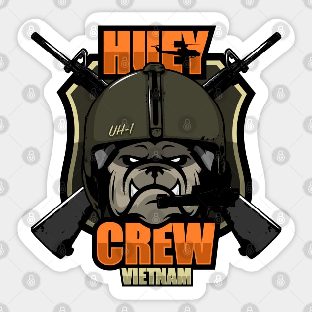 UH-1 Huey Crew Vietnam - Uh 1 Iroquois Helicopter Vietnam - Sticker ...