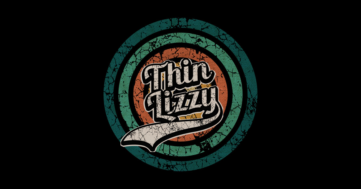 Thin Lizzy // Retro Circle Crack Vintage - Thin Lizzy - Posters and Art ...