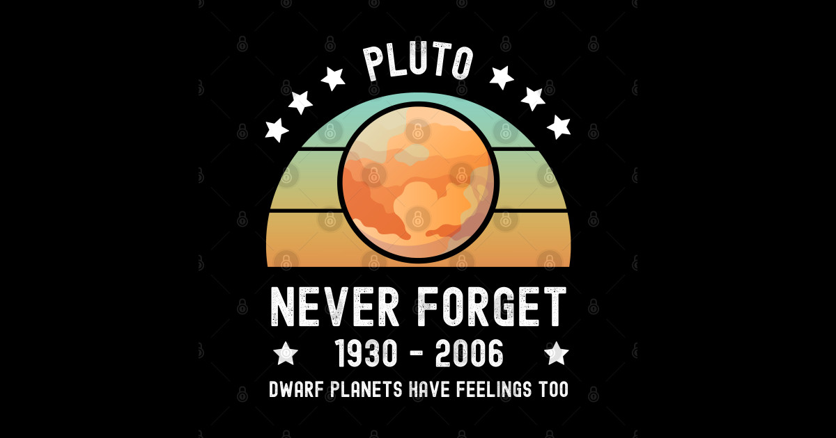 Pluto Never Forget - Pluto Never Forget - Sticker | TeePublic