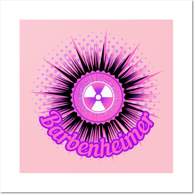 BARBENHEIMER. HOT PINK DANGER BURST PINK FONT STYLE. - Barbenheimer In ...