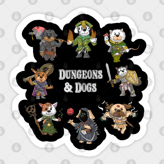 Dungeons And Dogs - Dungeons And Dragons - Sticker | TeePublic