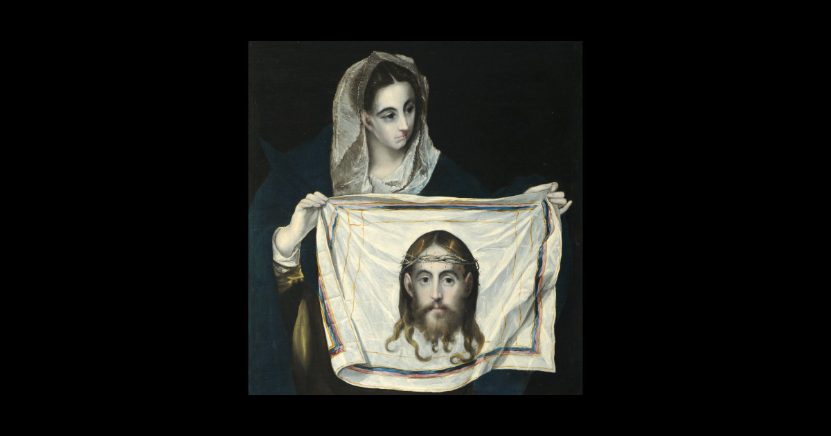 La Veronica con la Santa Faz by El Greco - Jesus Christ - Sticker ...