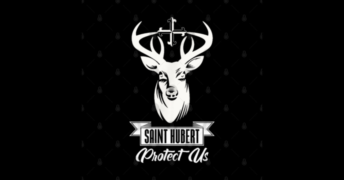 Hubert Hubertus Patron Saint of Hunters Stag Men - Hubert Hubertus ...